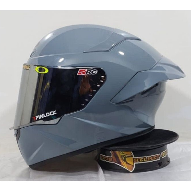 Jual Helm MLA TTC Crypton /Grey Glosy Kaca Silver / Helm Full Face ...