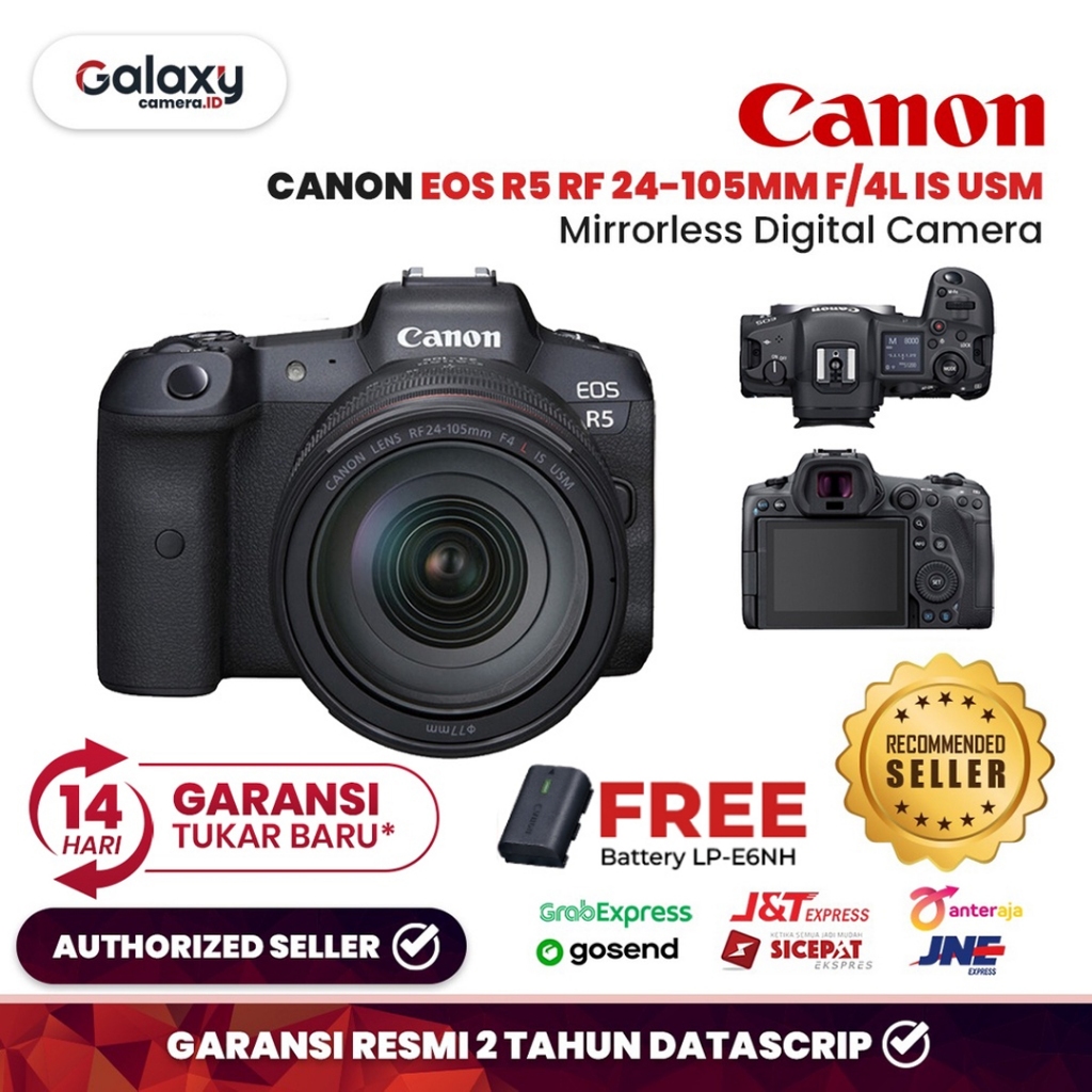 Jual Canon EOS R5 Kit 24-105mm F/4 L IS USM | Shopee Indonesia