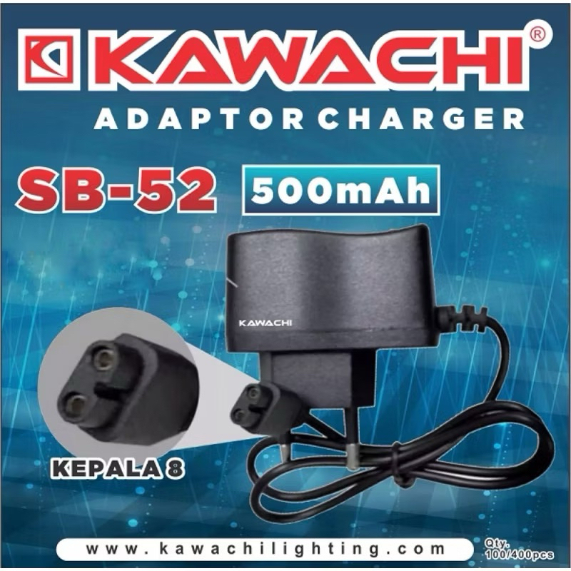 Jual ADAPTOR Charger SENTER KEPALA KAWACHI SB 51 / SB 52 Colokan ...