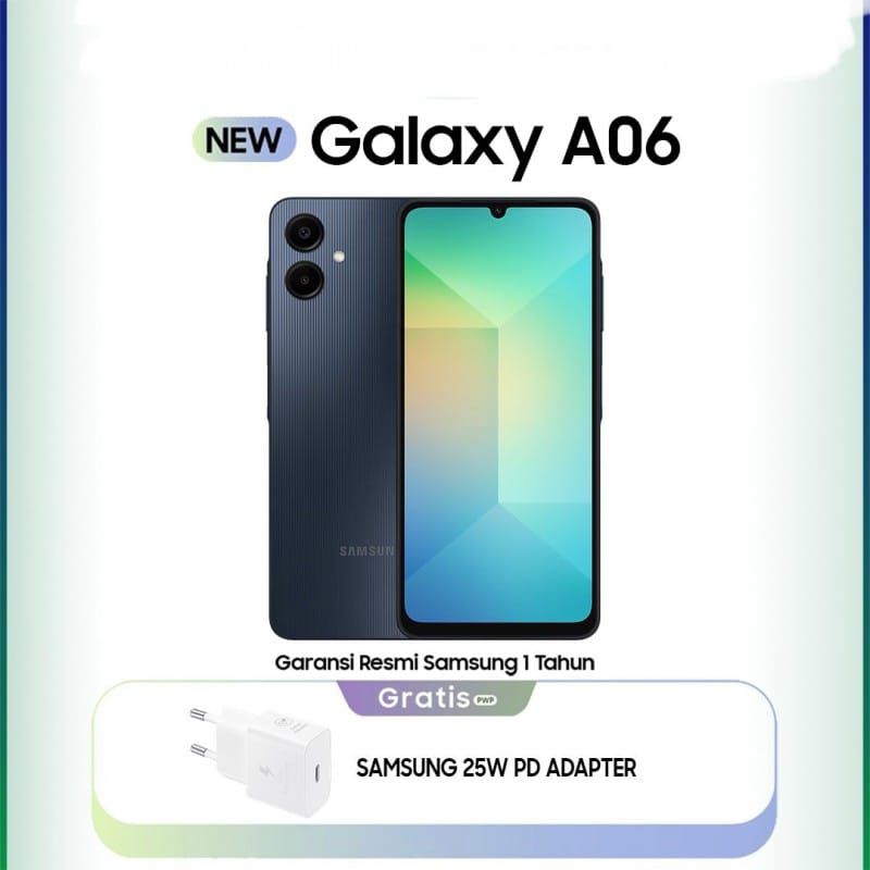 Jual HP SAMSUNG GALAXY A06 4+4/64GB GARANSI RESMI | Shopee Indonesia