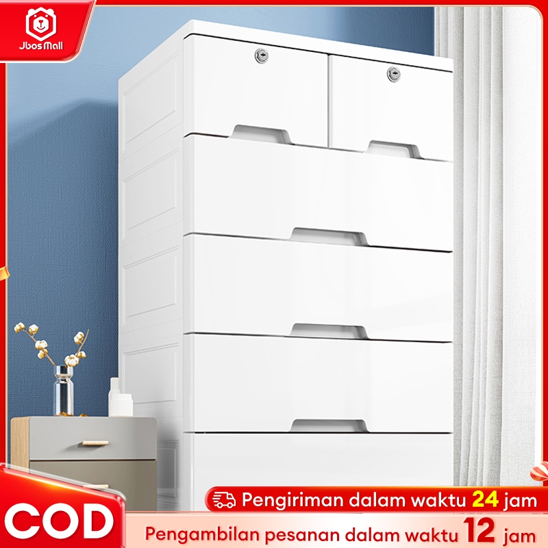 Jual Lemari Storage Plastik/ Penyimpanan Cabinet Dengan Drawer/ Laci ...