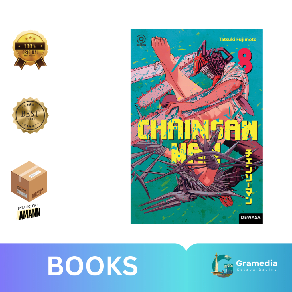 Jual Gramedia MKG - Komik Akasha : Chainsaw Man 08 (Tatsuki Fujimoto) | Shopee Indonesia