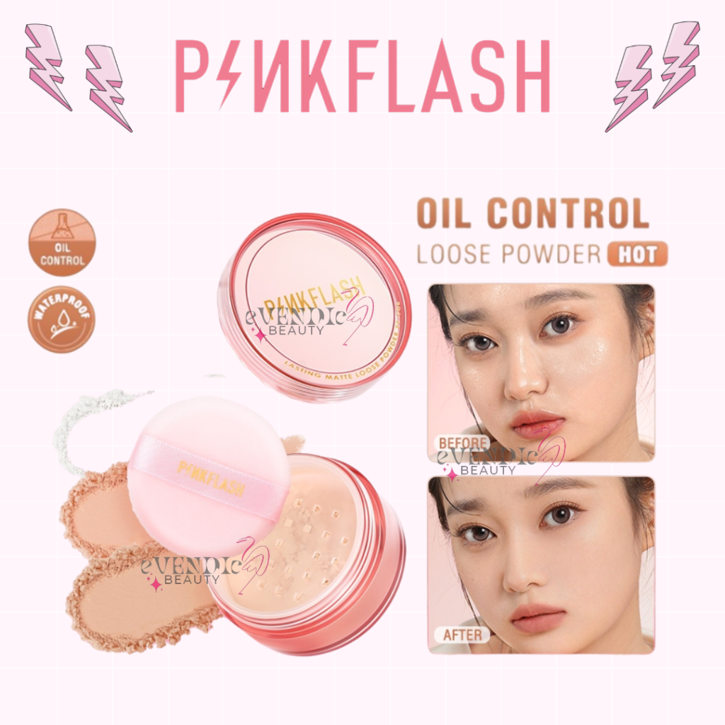 Jual PINKFLASH # OhMyself Loose powder Matte Translucent Oil-control 3 ...