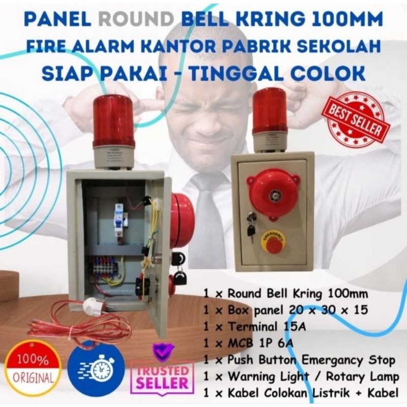 Jual Panel Sirene Alarm Kebakaran Lingkungan Kantor Pabrik Sekolahan ...