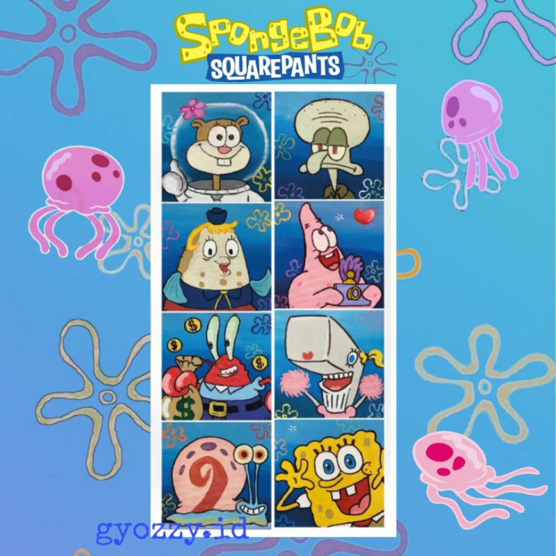 Jual 50pcs/sticker Spongebob Squarepants, cute sticker Spongebob ...