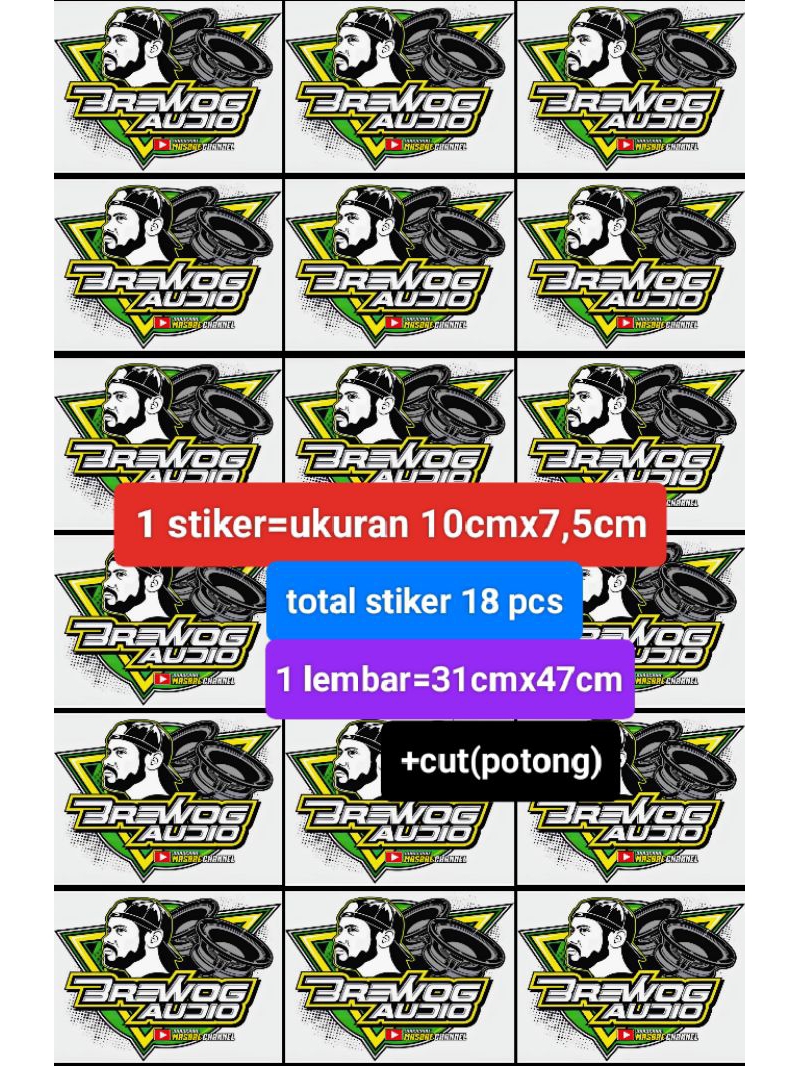 Jual STIKER BREWOG AUDIO | STIKER SOUND BREWOG | STIKER SOUND | STIKER SOUNDSYSTEM | STIKER ANTI ...