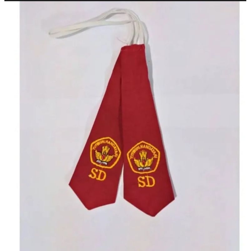 Jual Dasi sekolah merah bordir laki laki | Shopee Indonesia