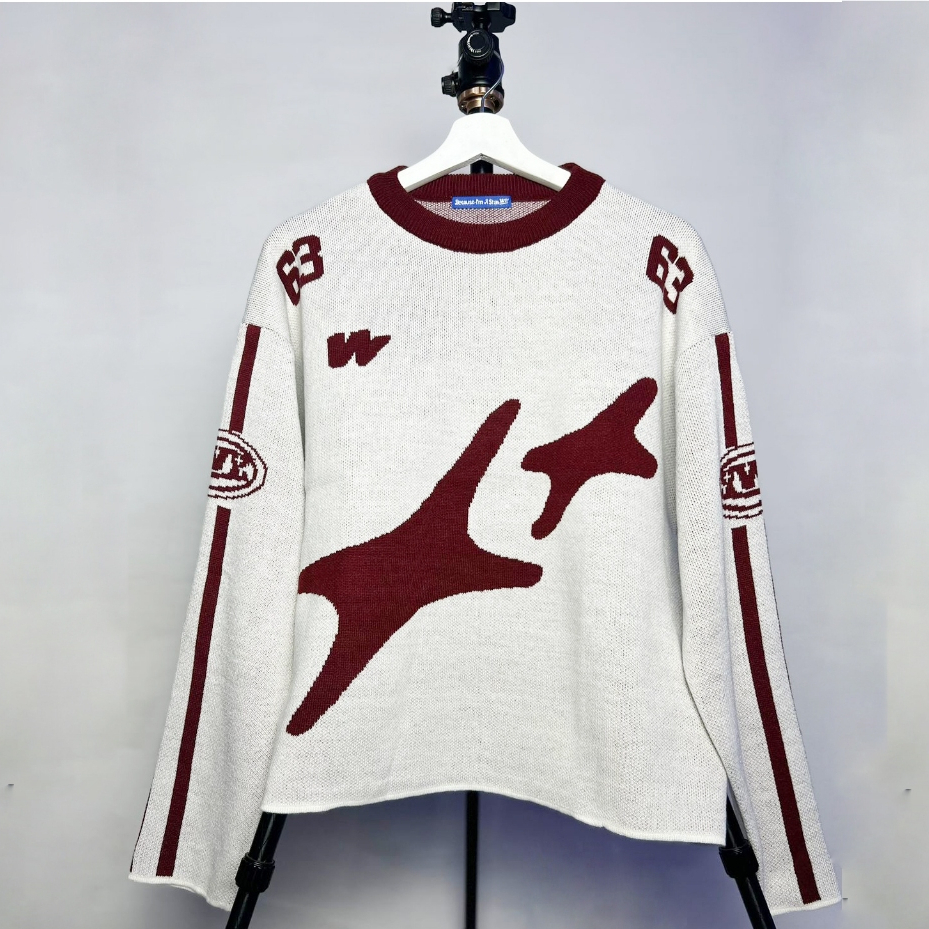 Jual WP Company - Knitwear BOXY Rate Football Star Knit Switer Unisex ...