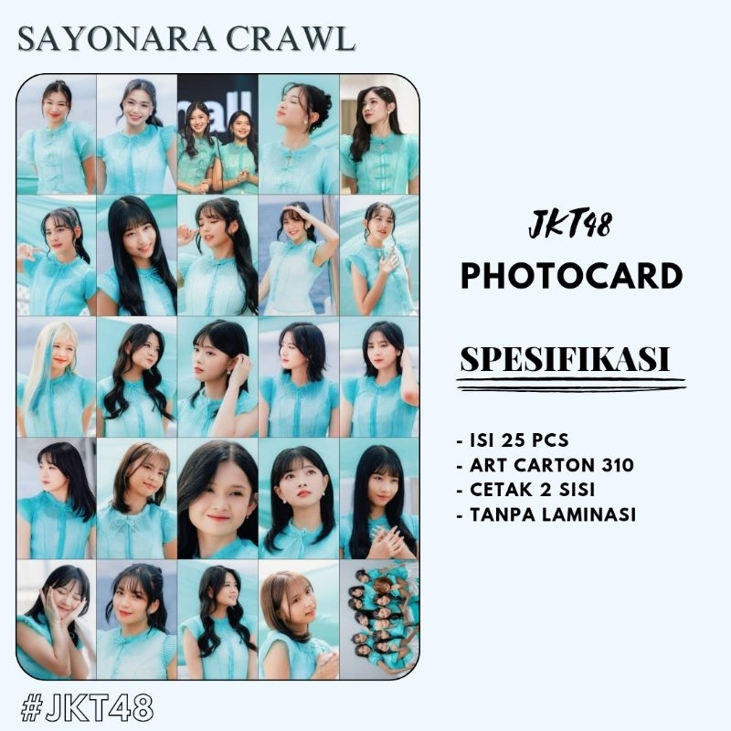 Jual PHOTOCARD JKT48 - SAYONARA CRAWL - CETAK 2 SISI | Shopee Indonesia