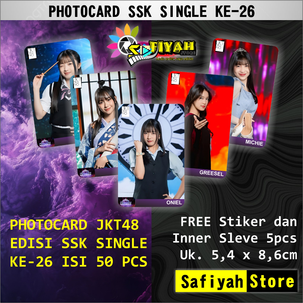 Jual Photocard JKT48 edisi SSK Single ke-26 tahun 2024 isi 50 Pcs Murah Ready Stok Limited ...