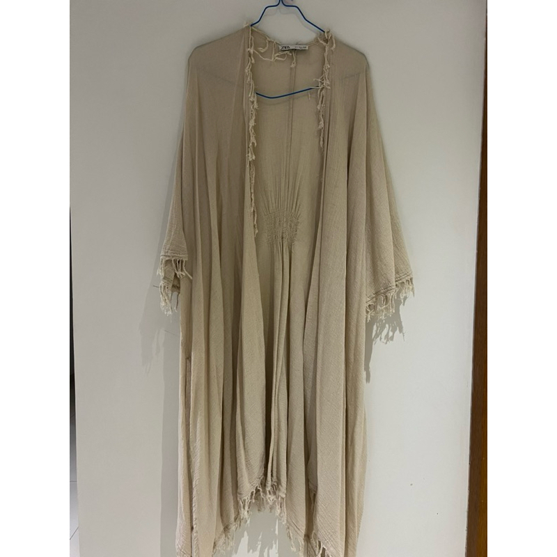 Jual Zara outer beige original (Preloved) | Shopee Indonesia