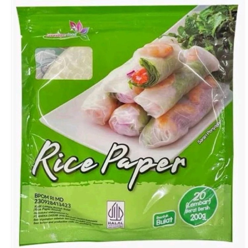 Jual Vietnam rice paper 500gr bulat isi 50 lembar | Shopee Indonesia