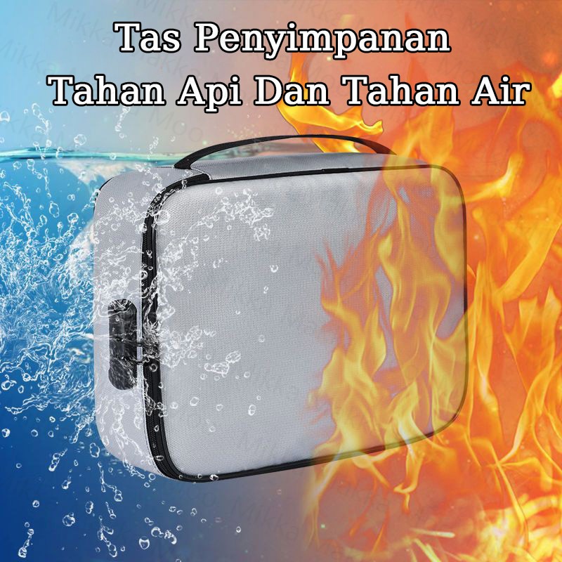 Jual Tas Penyimpan Dokumen Tahan Api & Air Tempat Berkas Map Travel Bag ...