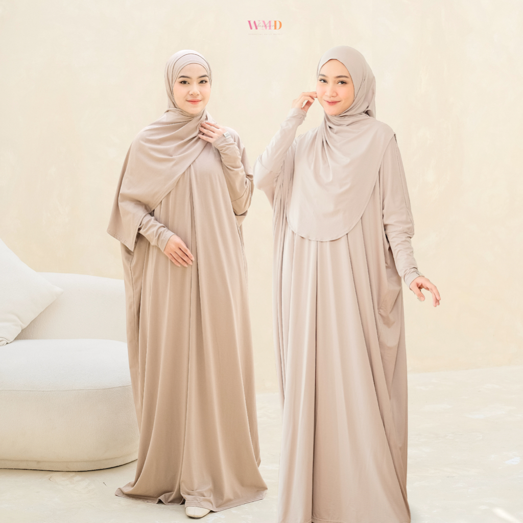 Jual WMD Fashion - Humaira Abaya Batwing Rayon Premium One Set Hijab (Gamis Umroh Haji) | Shopee ...