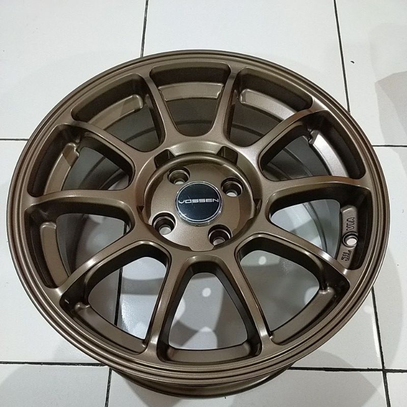 Jual Velg Mobil ring 16 lubang 4 R16 hole 4 Vossen Matte Bronze honda jazz Beat Calya Agya ...