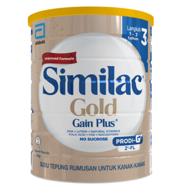 Jual Similac Gold Gain Plus Step 3 900g Malaysia | Shopee Indonesia