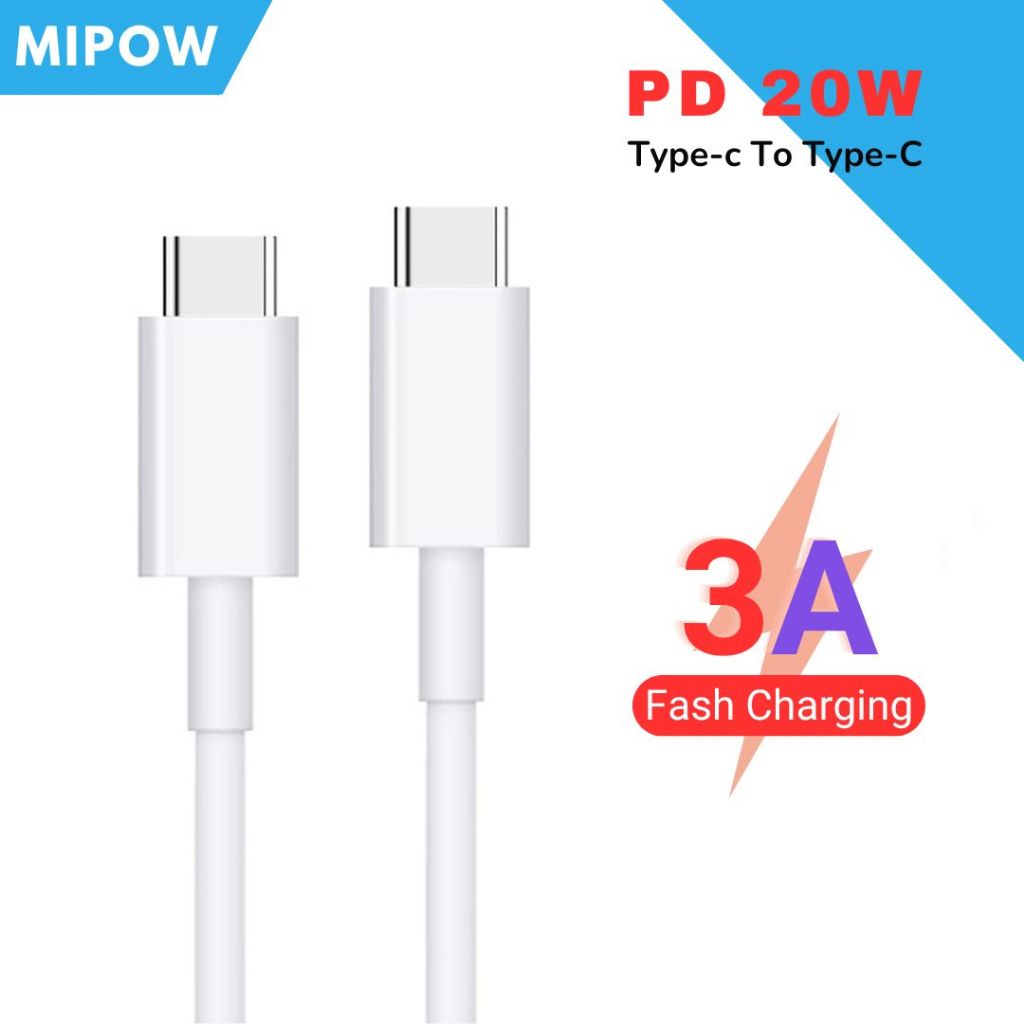 Jual MIPOW Kabel Data Type-C to Type-C & Type-c to Lightning PD Fast ...