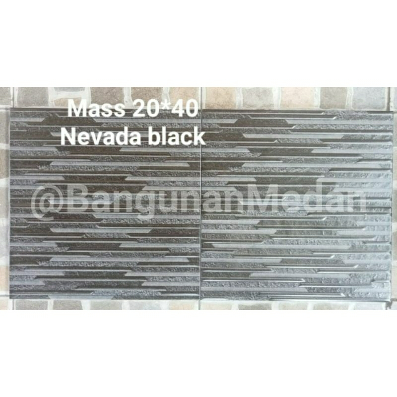 Jual 25X40 MULIA TAPETA BEIGE KERAMIK DINDING TERAS TEMBOK PAGAR KASAR ...