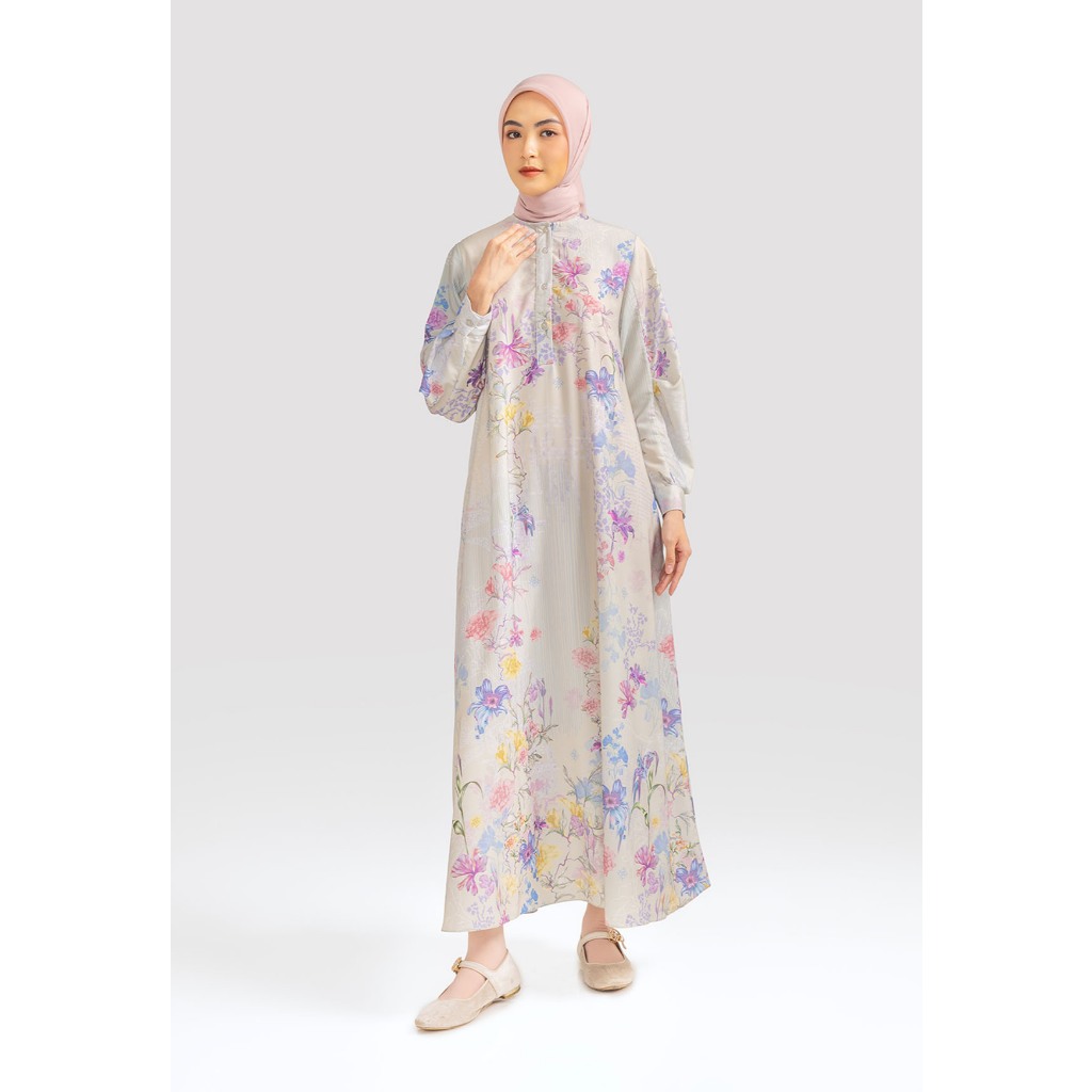 Jual Riamiranda Wyn Dress - Oat | Shopee Indonesia