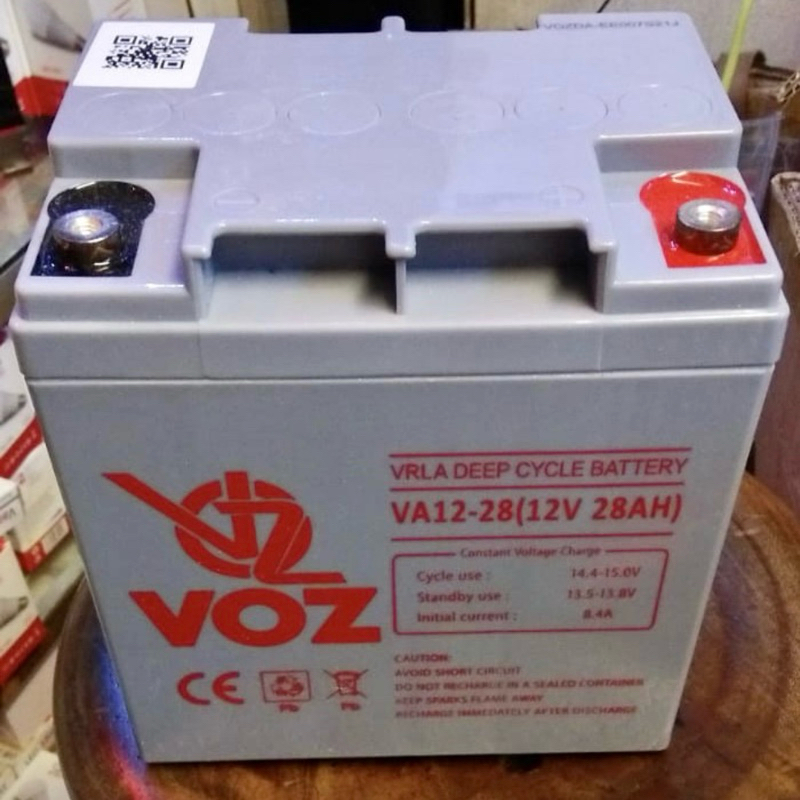 Jual aki baterai battery vrla deep cycle VOZ 12v 12 v 28ah 28 ah ...