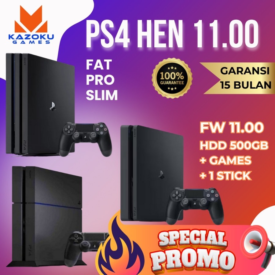 Jual PS4 | PS4 PRO | PS4 SLIM | PS4 FAT HEN VERSI 11.00 GAMES PERMANEN ...