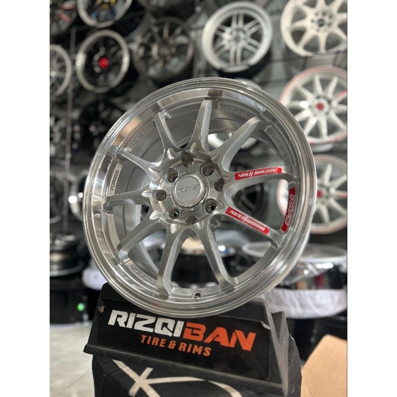 Jual velg ce28 r15 silver polish lebar 6,5 et42 kondisi baru | Shopee Indonesia
