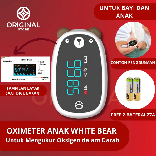 Jual Oximeter Anak Oximeter Bayi Pulse Fingertip Oximeter Bayi Dan Anak ...