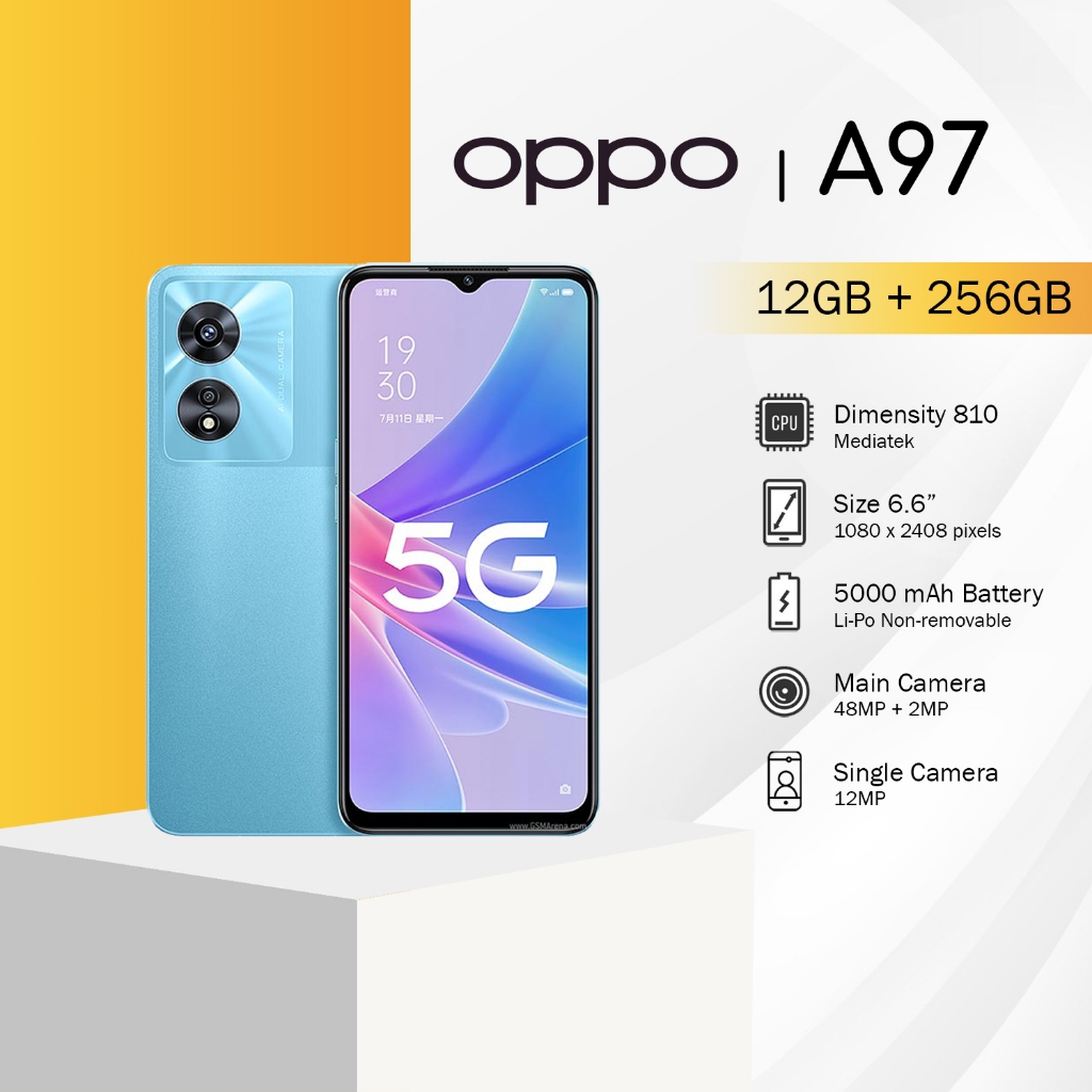 Jual HP OPPO A97 5G RAM 12/256GB NEW GARANSI 1TAHUN | Shopee Indonesia