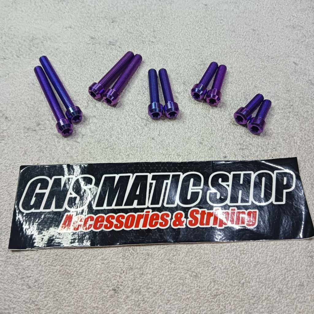 Jual Baut Titanium Small Head Drat 8 atau M5 Original viet / Baut Titanium Small Drat 8 M5 ...