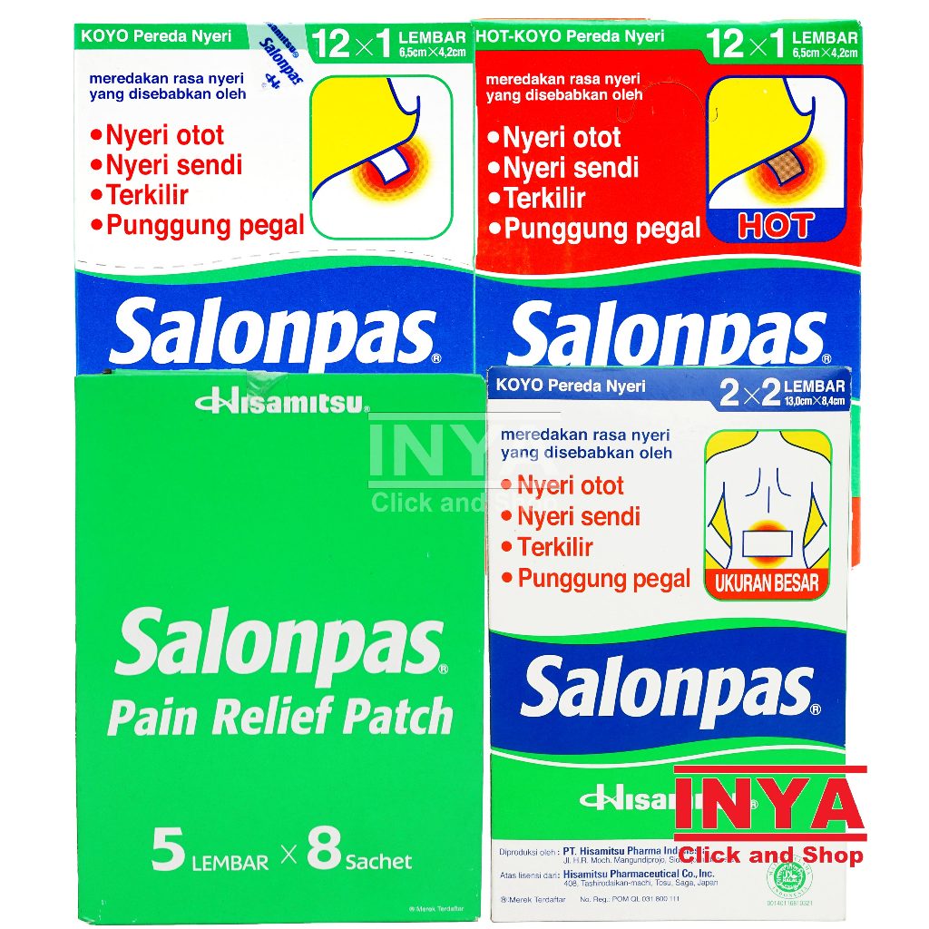 Jual Koyo Salonpas Hisamitsu BOX - Muscle Medicated Patch - Pain Relief ...