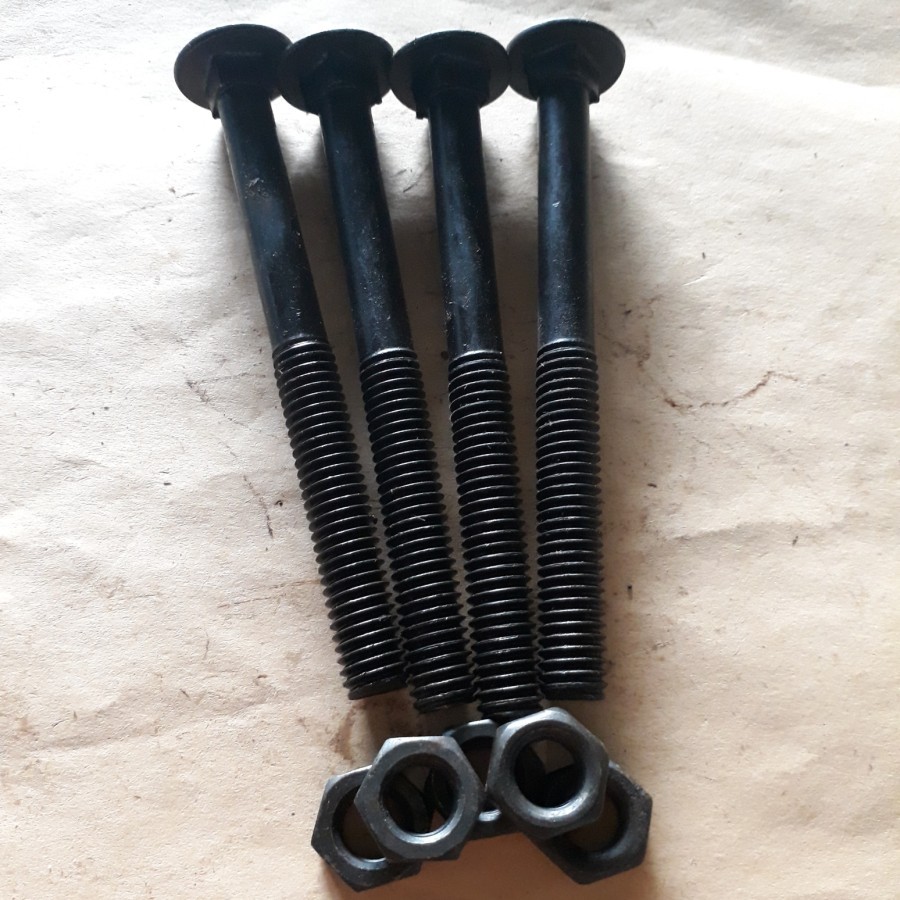 Jual Baut + Mur CB 1/2x4 /(Inchi)/Panja ng 10cm/(Per 20 Pcs)/Baut CB ...