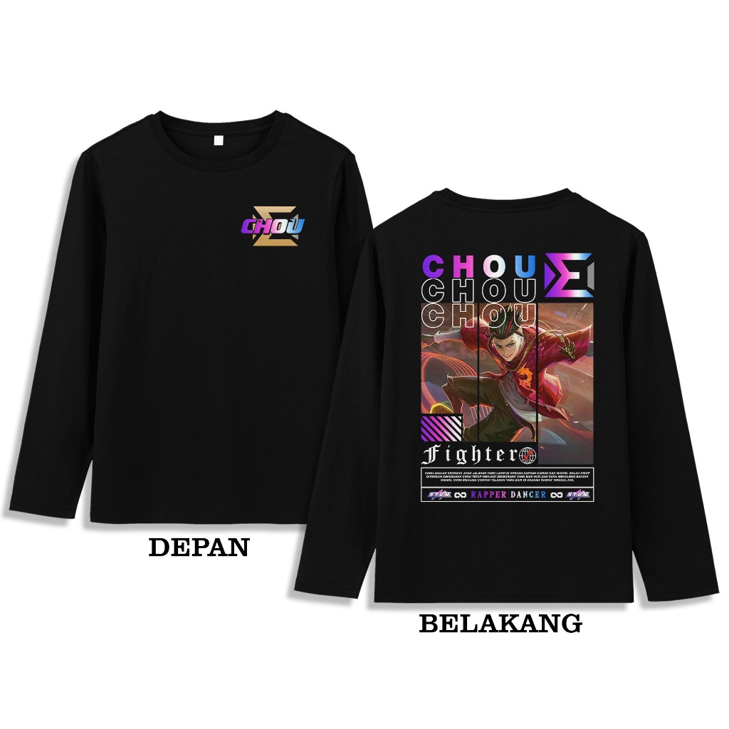 Jual KAOS LENGAN PANJANG - MOBILE LEGENDS SKIN CHOU STUN FIGHTER BAJU ...