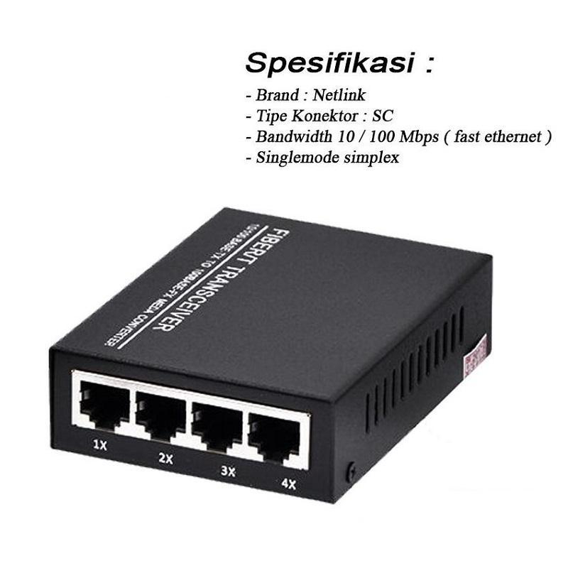 Jual Media Converter 2 Port FO 4 Port LAN 10 100 Fast Ethernet Fiber Optik Merek Random-AAN ...