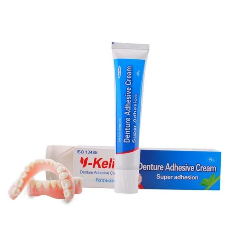 Jual LEM GIGI PALSU KUAT PATEN DENTURE ADHESIVE 40 GR GRAM KELIN ...