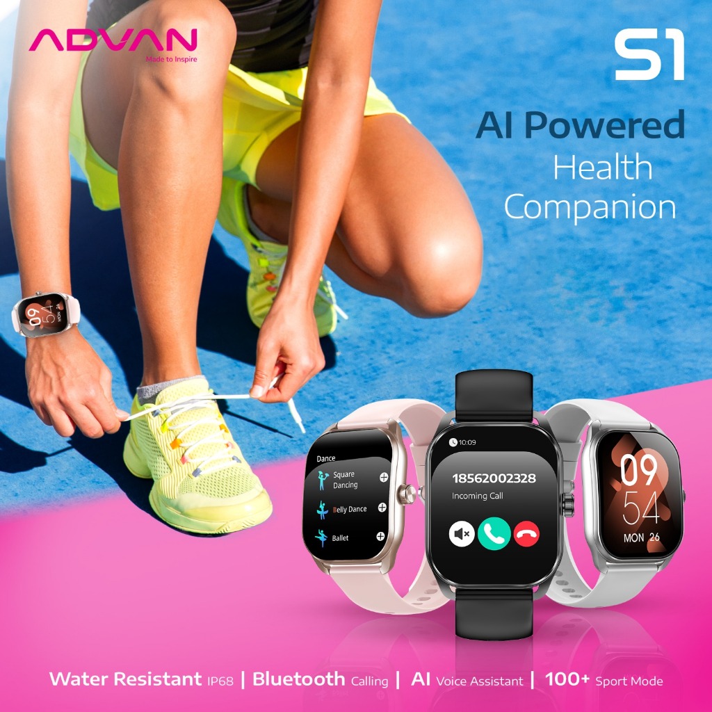 Jual [PROMO SPECIAL] ADVAN Smartwatch S1| IPS 2.01” Curve Display | Ai ...