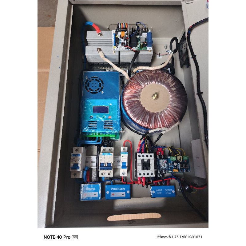 Jual box panel PLTS lengkap auto backup 24V 48V 3000W MPPT 60A ATS LF ...