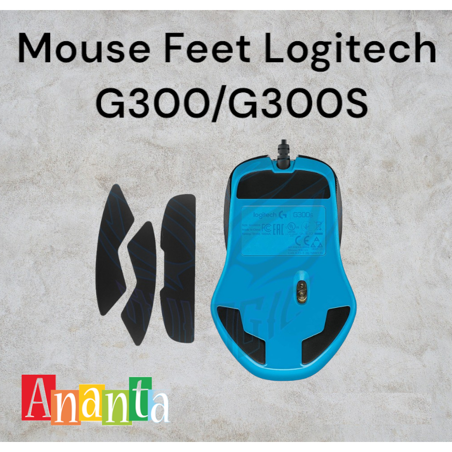 Jual Mouse Feet Glide Logitech G300 / G300S Kaki Mouse Alas Mouse ...
