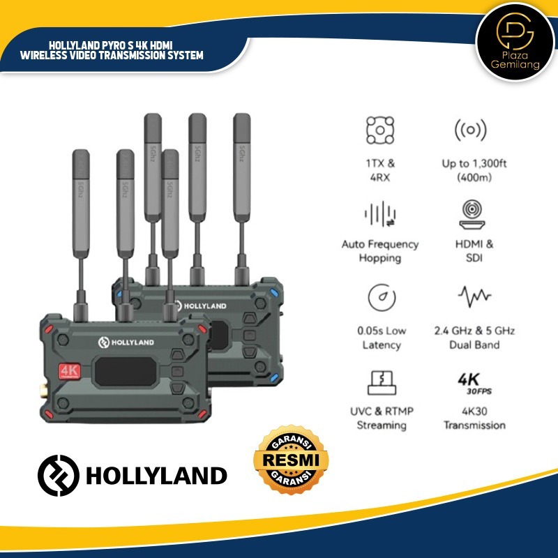 Jual HOLLYLAND PYRO S 4K HDMI - WIRELESS VIDEO TRANSMISSION SYSTEM ...