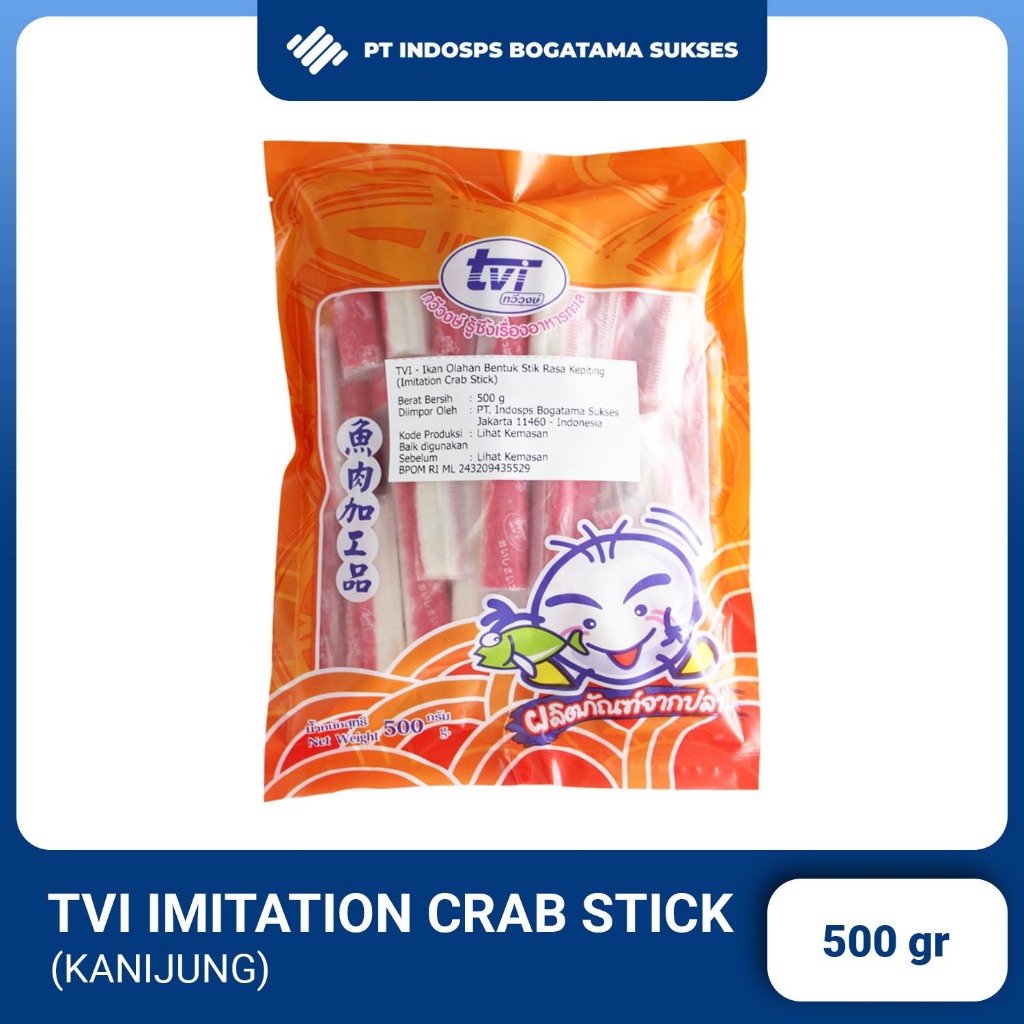Jual TVI Imitation Crab Stick 500gr | Crab Stick | Kanijung | Shopee ...