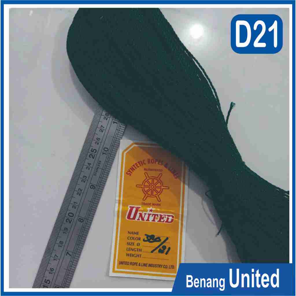 Jual Benang Jaring / Benang Pukat Trol / Benang Bareh UNITED D21 ...