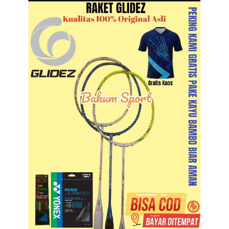 Jual Raket Glidez Tarikan 35 kualitas 100% original asli free bonus ...