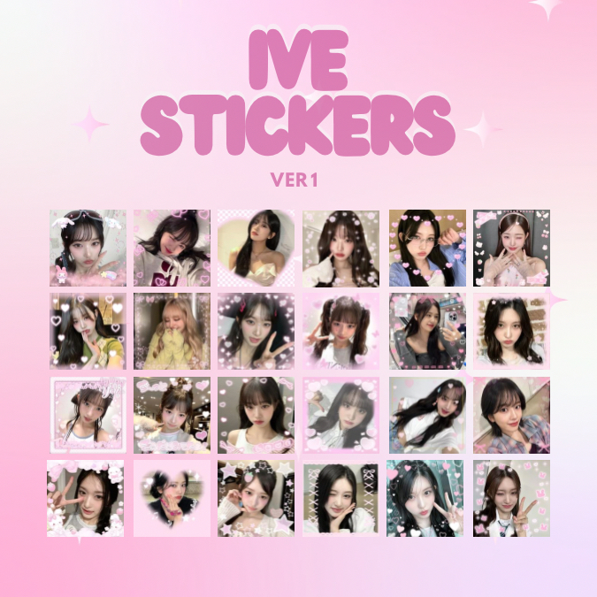 Jual [90 PCS] IVE JANG WONYOUNG AN YUJIN LIZ REI LEESEO GAEUL LOVE MAIL STICKER FREBIESS STICKER ...