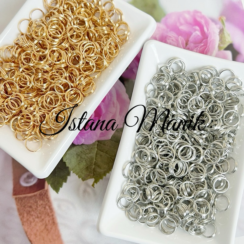 Jual Ring O Besi Double Ring Stainless Silver Gold 9mm | Shopee Indonesia