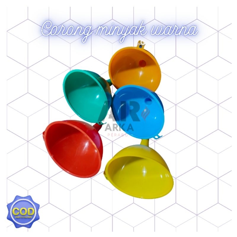 Jual Corong air/corong minyak plastik/corong calista warna warni ...