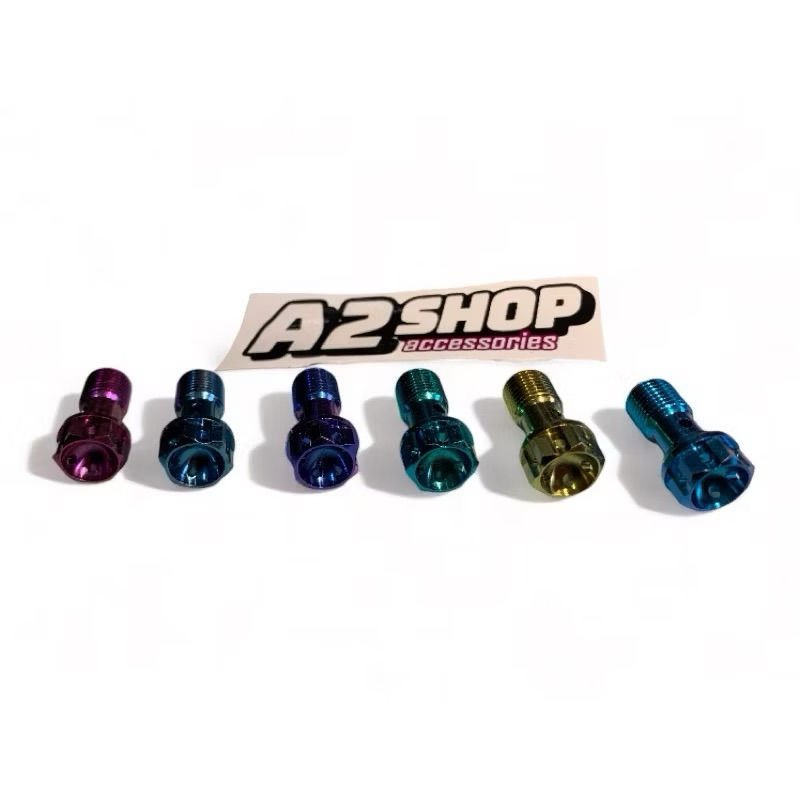 Jual BAUT BANJO TITANIUM GR5 DRAT KASAR | Shopee Indonesia