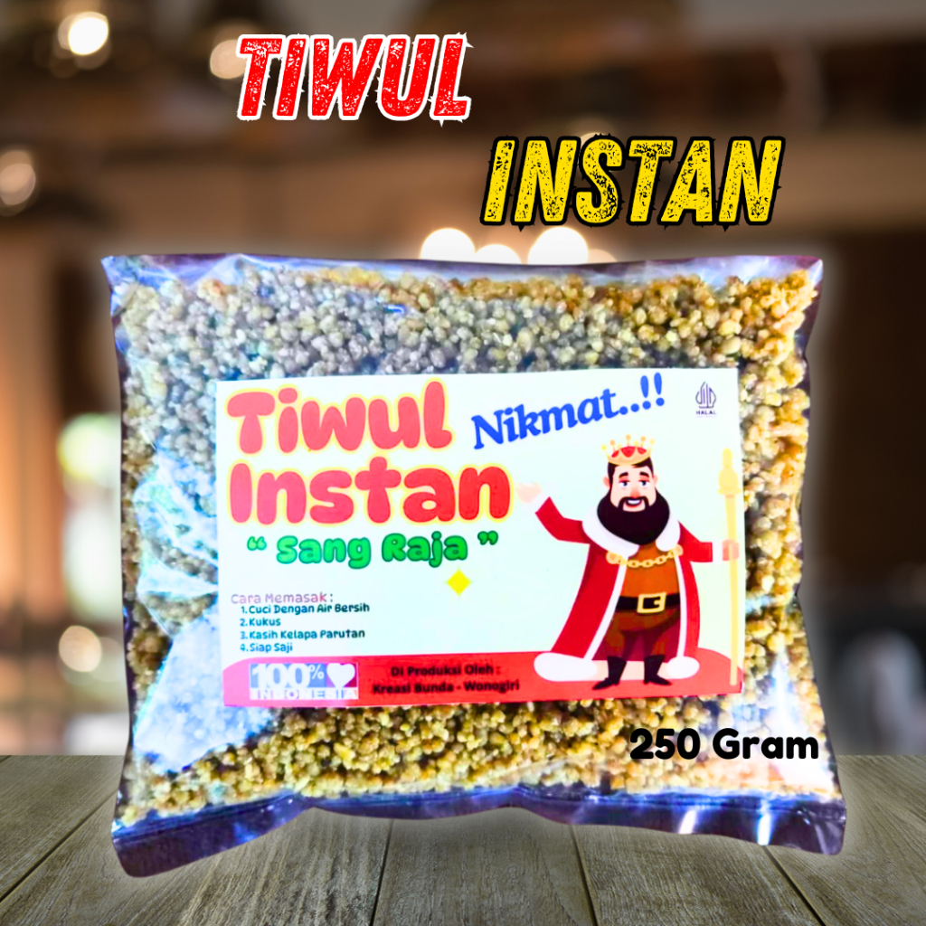 Jual Nasi Tiwul Instan 250gram - Oyek Tiwul Singkong Gaplek Asli ...