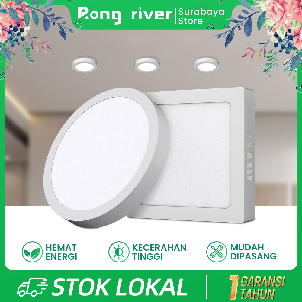 Jual RONG RIVER [Surabaya] Lampu Downlight Outbow 24W 18W 12W 6W Bulat ...