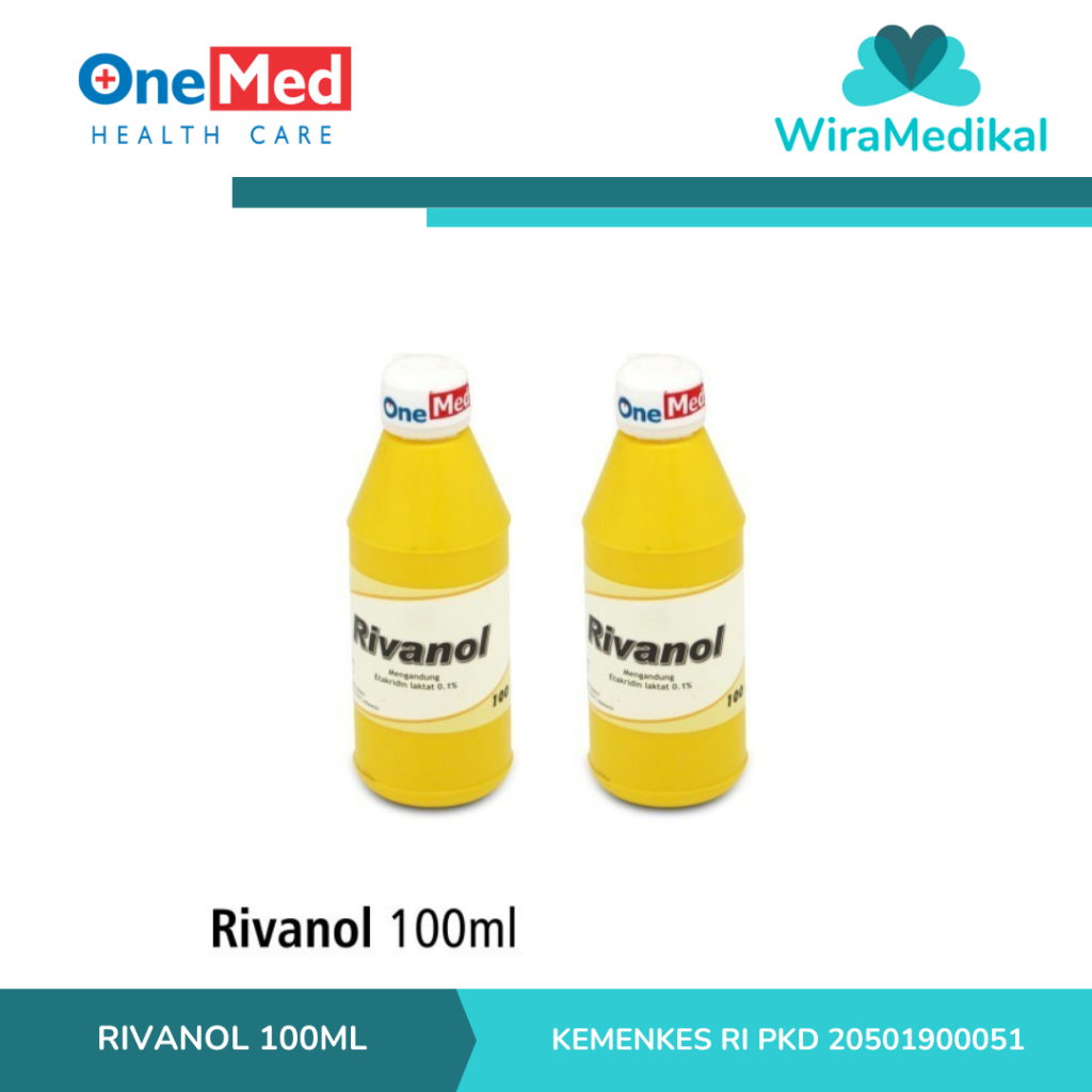 Jual Rivanol Onemed 100ml / Antiseptic Pembersih Luka | Shopee Indonesia
