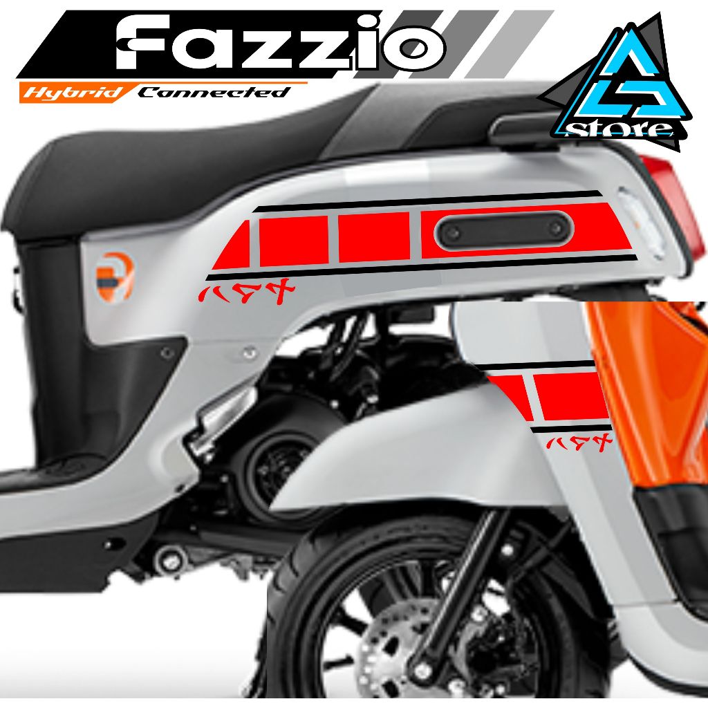 Jual STRIPING FAZZIO/STICKER CUTTING/F.394/STIKER LOGO YAMAHA JAPAN/LIS MOTOR FAZZIO/STRIPING ...
