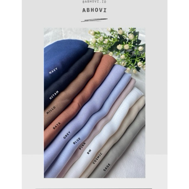 Jual Hijab poly Cotton Premium Quality by Abhovi.id | Shopee Indonesia